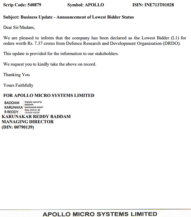 Apollo Micro Systems Limited - A Small cap in Aerospace & Defense ...
